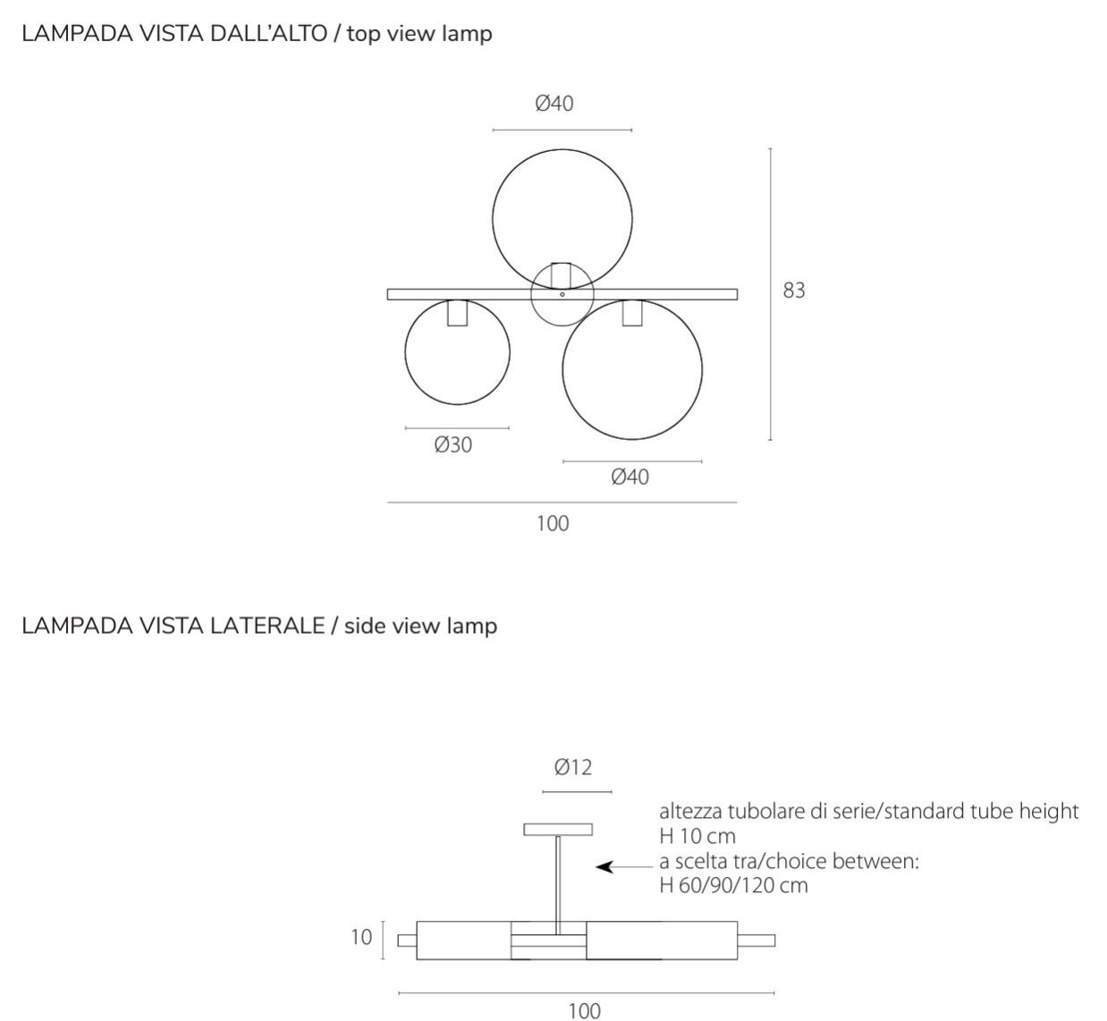 LED LOOP P3 Lampada da parete / soffitto in metallo verniciato By RIFLESSI