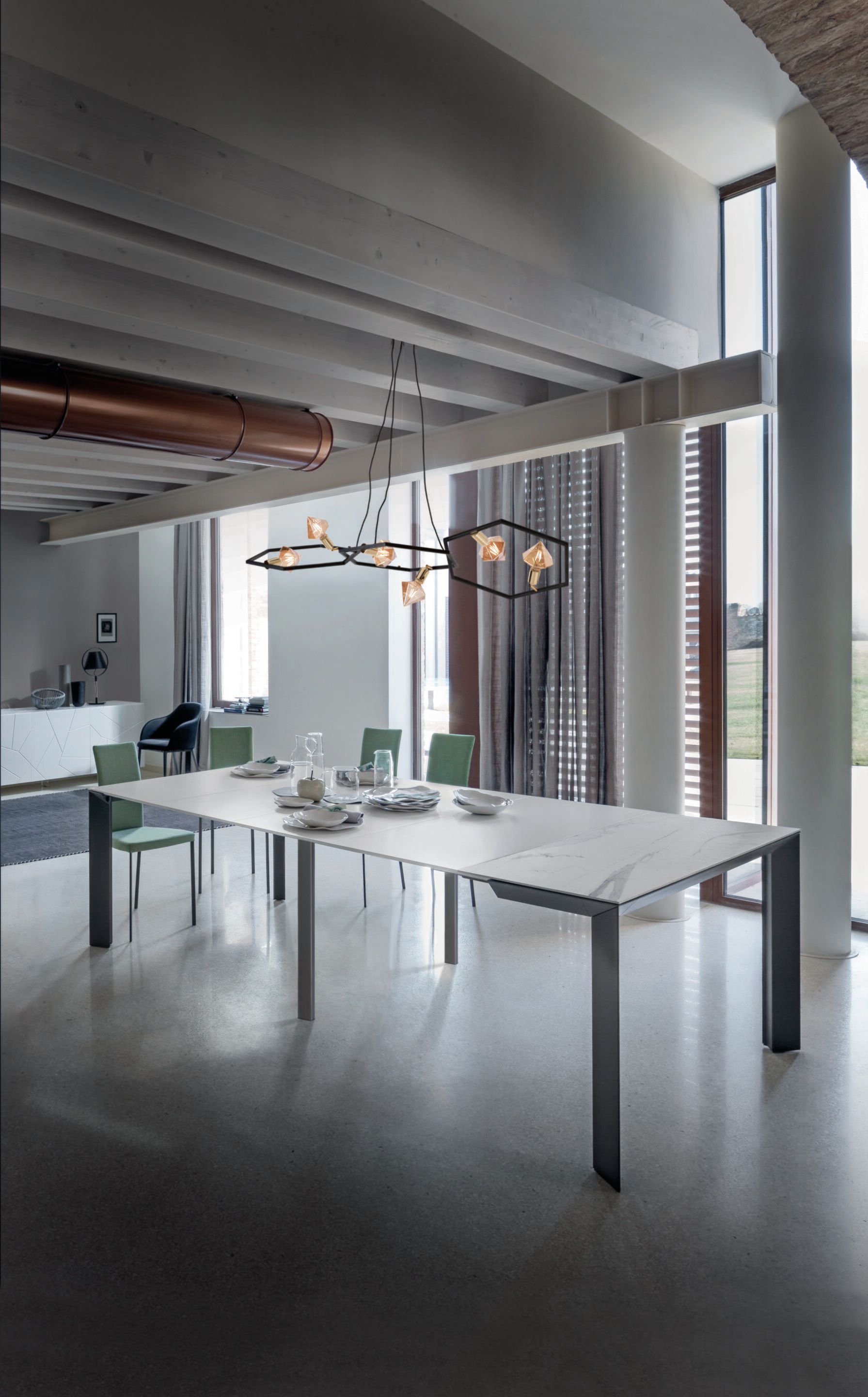 MANHATTAN Fixed or extending console system By RIFLESSI