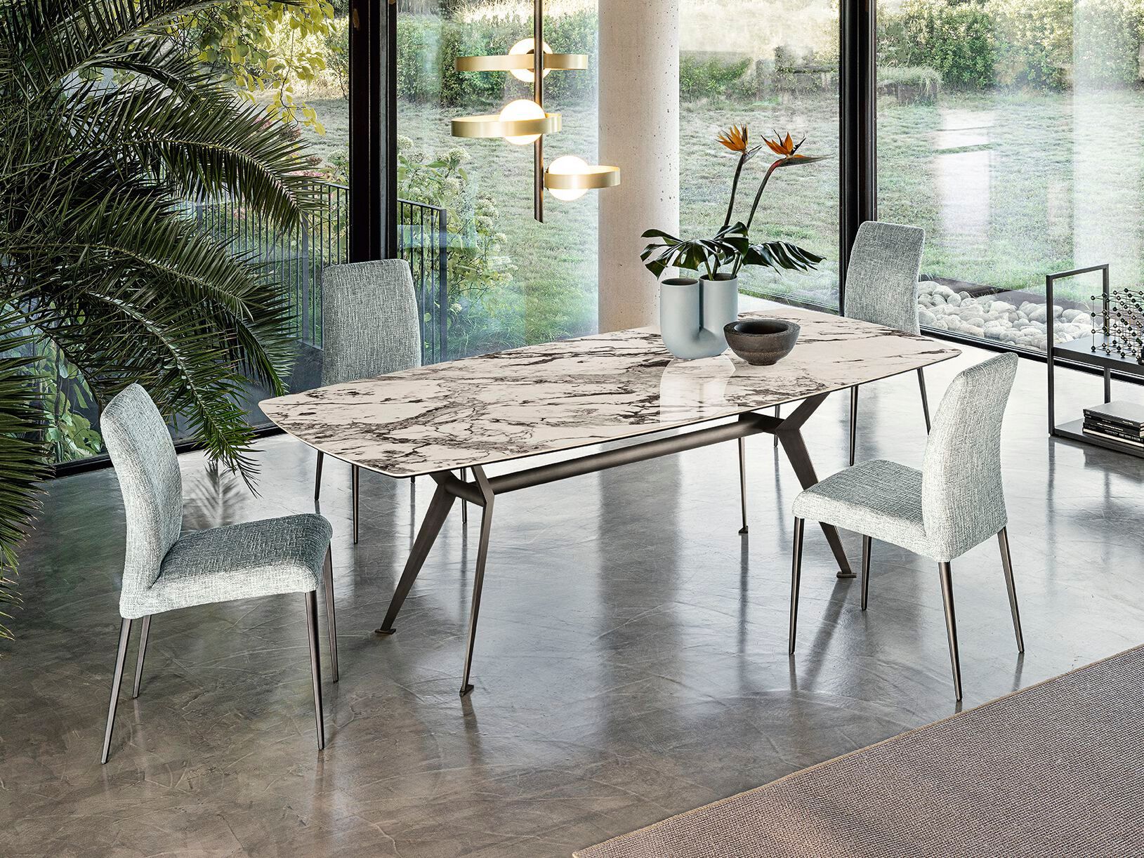 MASTER Rectangular crystal table By RIFLESSI