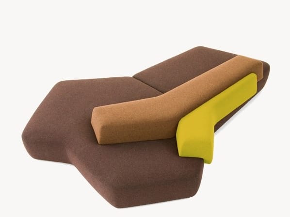RIFT Sectional fabric or leather sofa By Moroso | design Patricia Urquiola