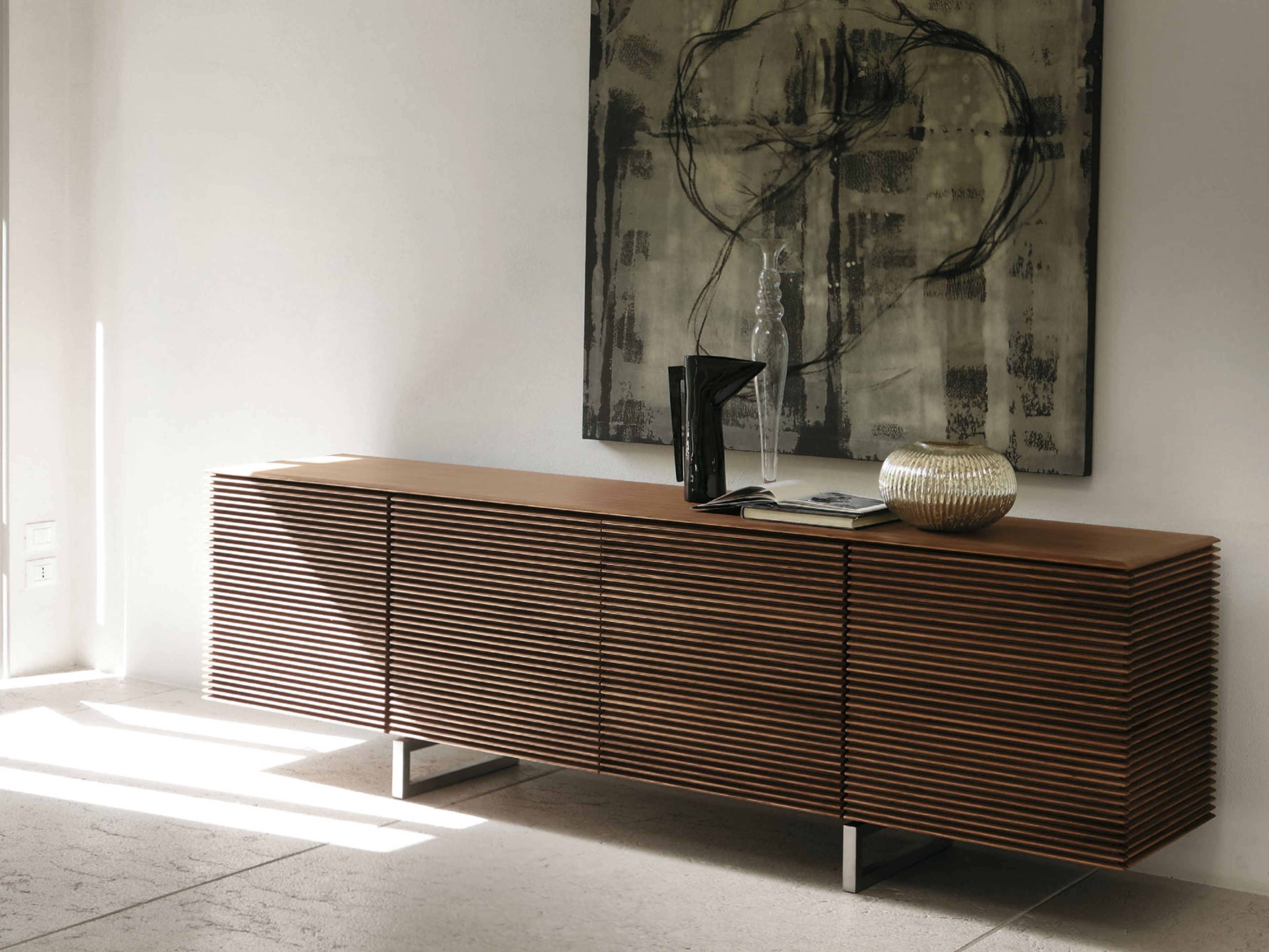 RIGA | Sideboard Walnut sideboard with doors By Porada | design ...