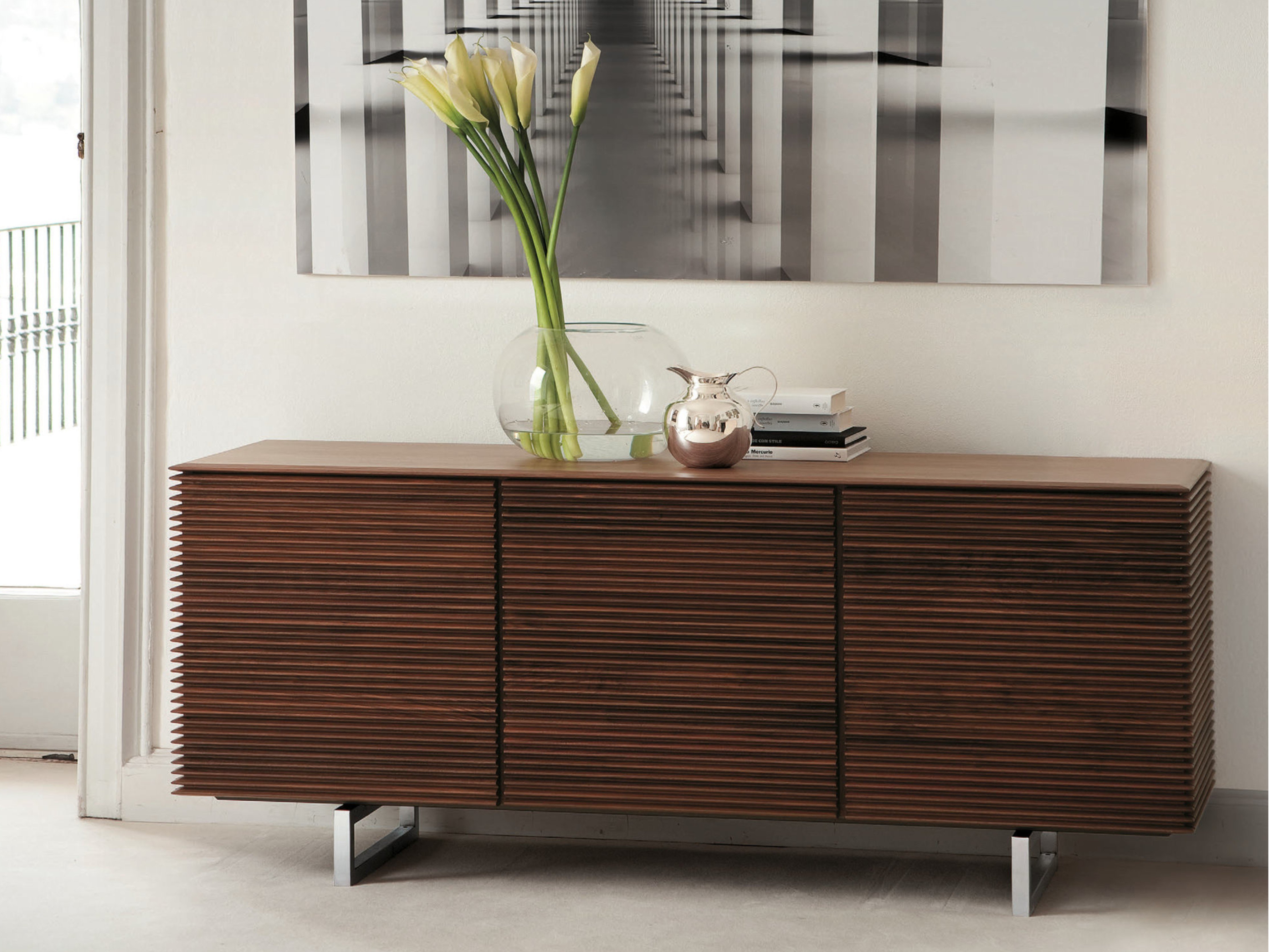 RIGA | Sideboard Walnut sideboard with doors By Porada | design ...