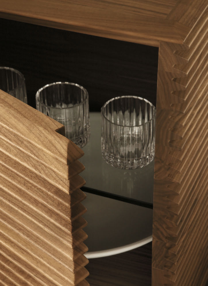 RIGA | Sideboard Walnut sideboard with doors By Porada | design ...