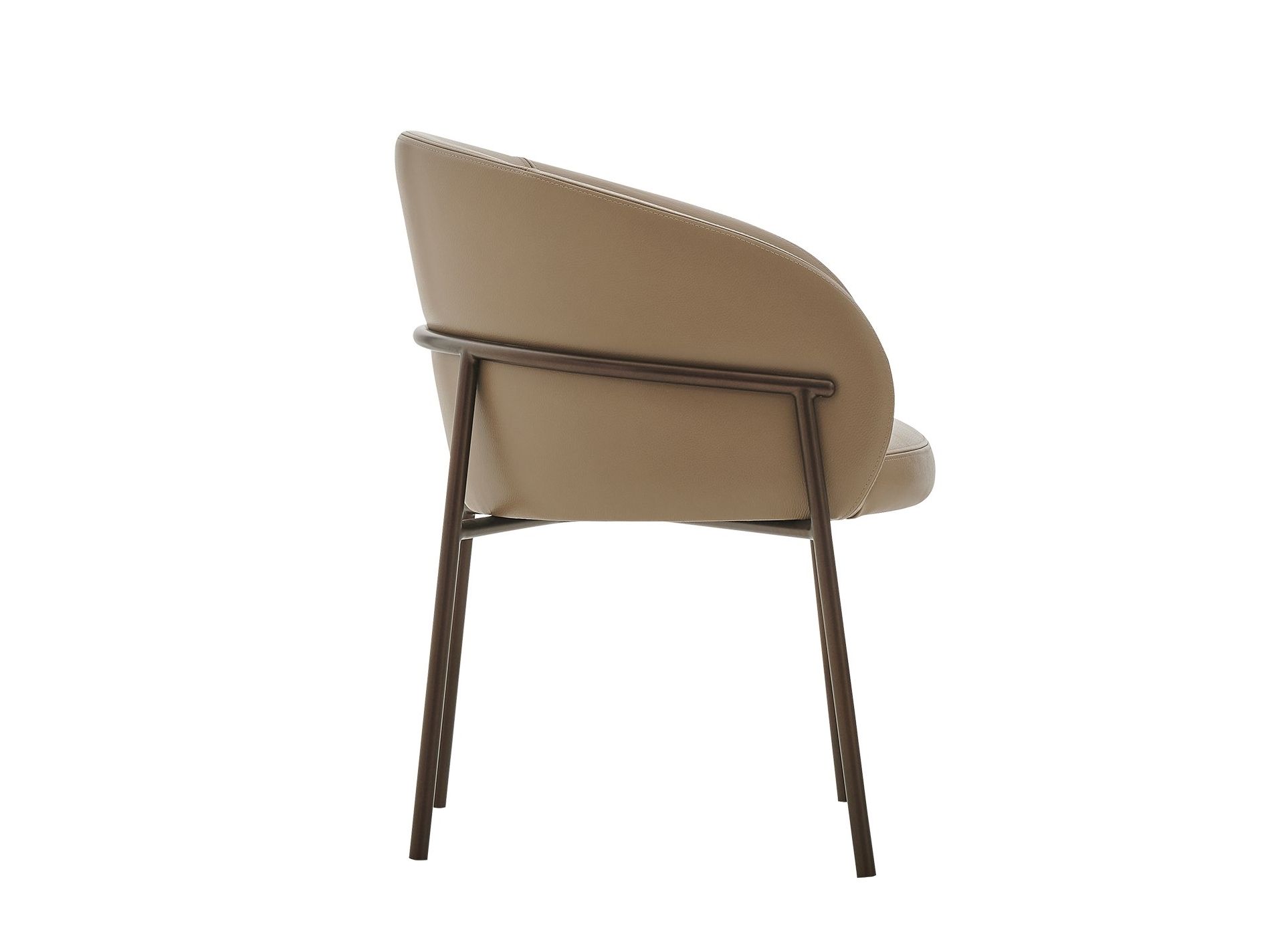 RIMO Leather chair with armrests By PARLA | design Berrak İlkcan Şener