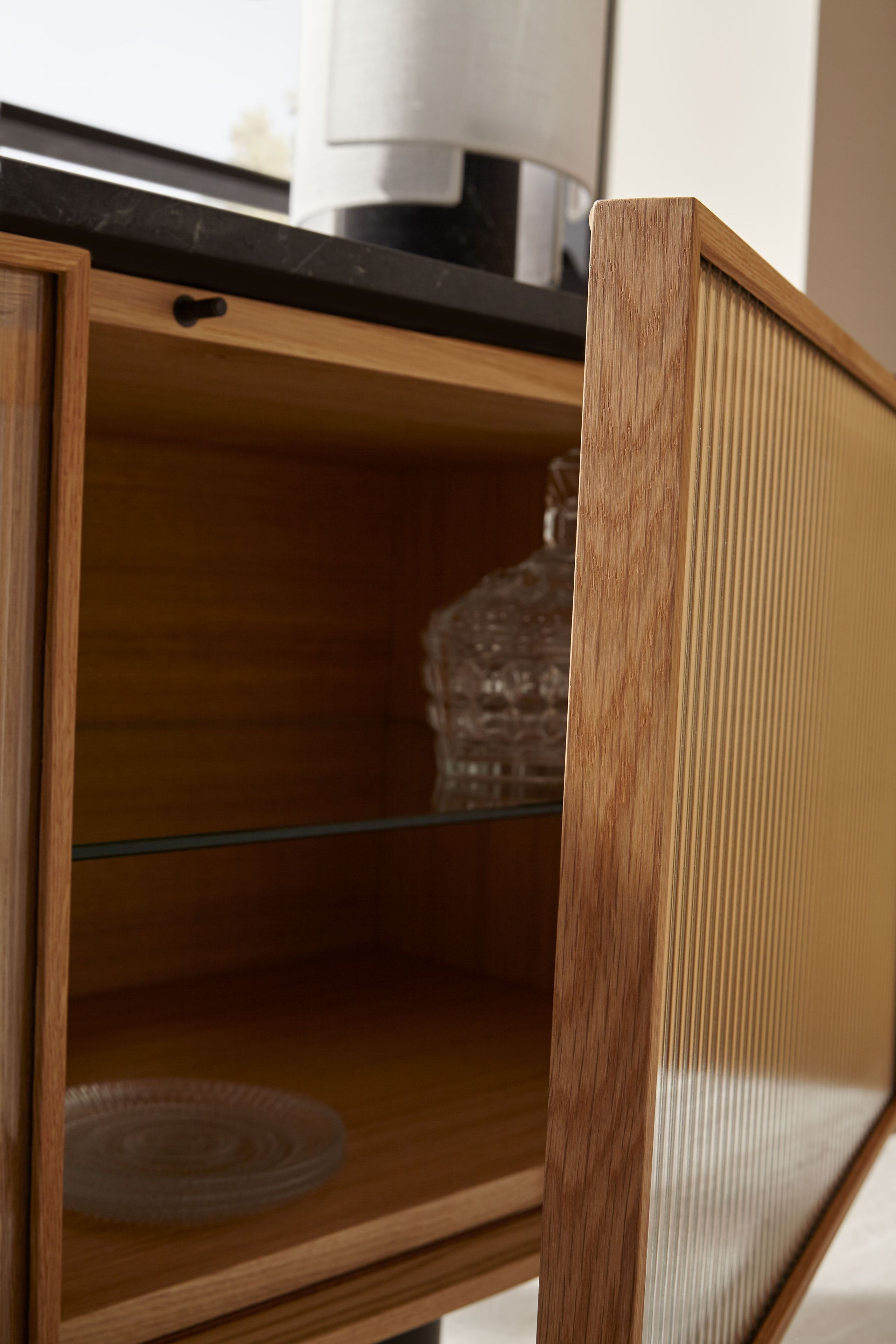 RIO Wooden sideboard with doors By Punt | design Sebastian Herkner