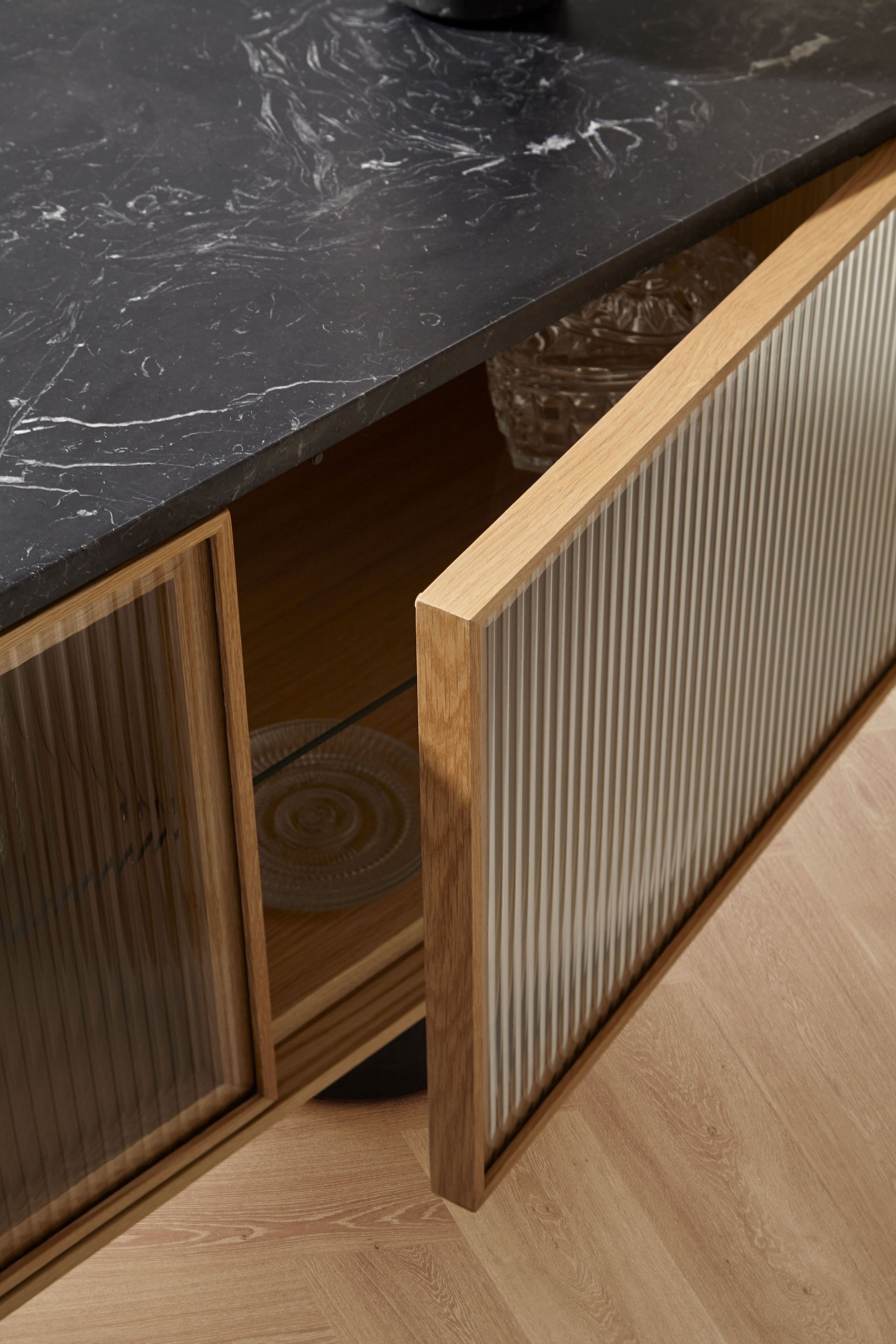 RIO Wooden sideboard with doors By Punt | design Sebastian Herkner
