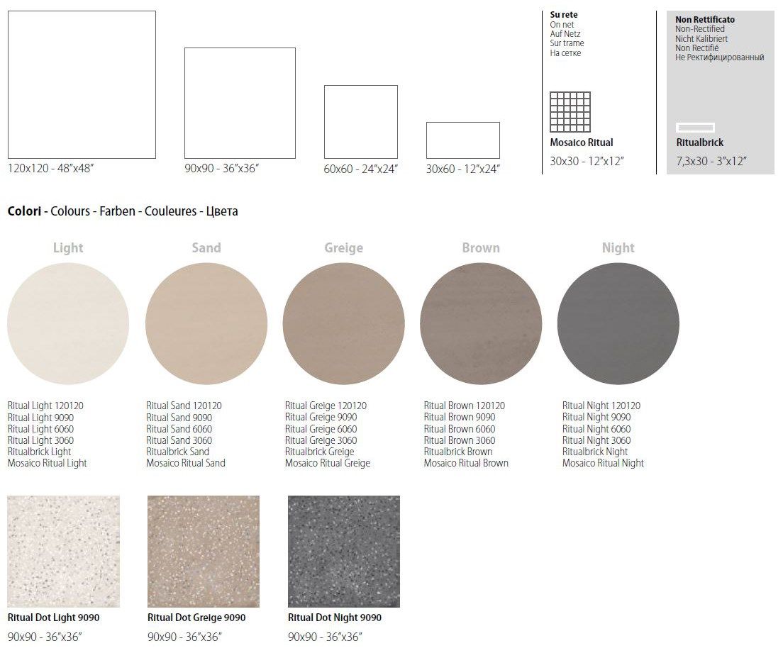 Porcelain stoneware wall/floor tiles with stone effect RITUAL GREIGE ...