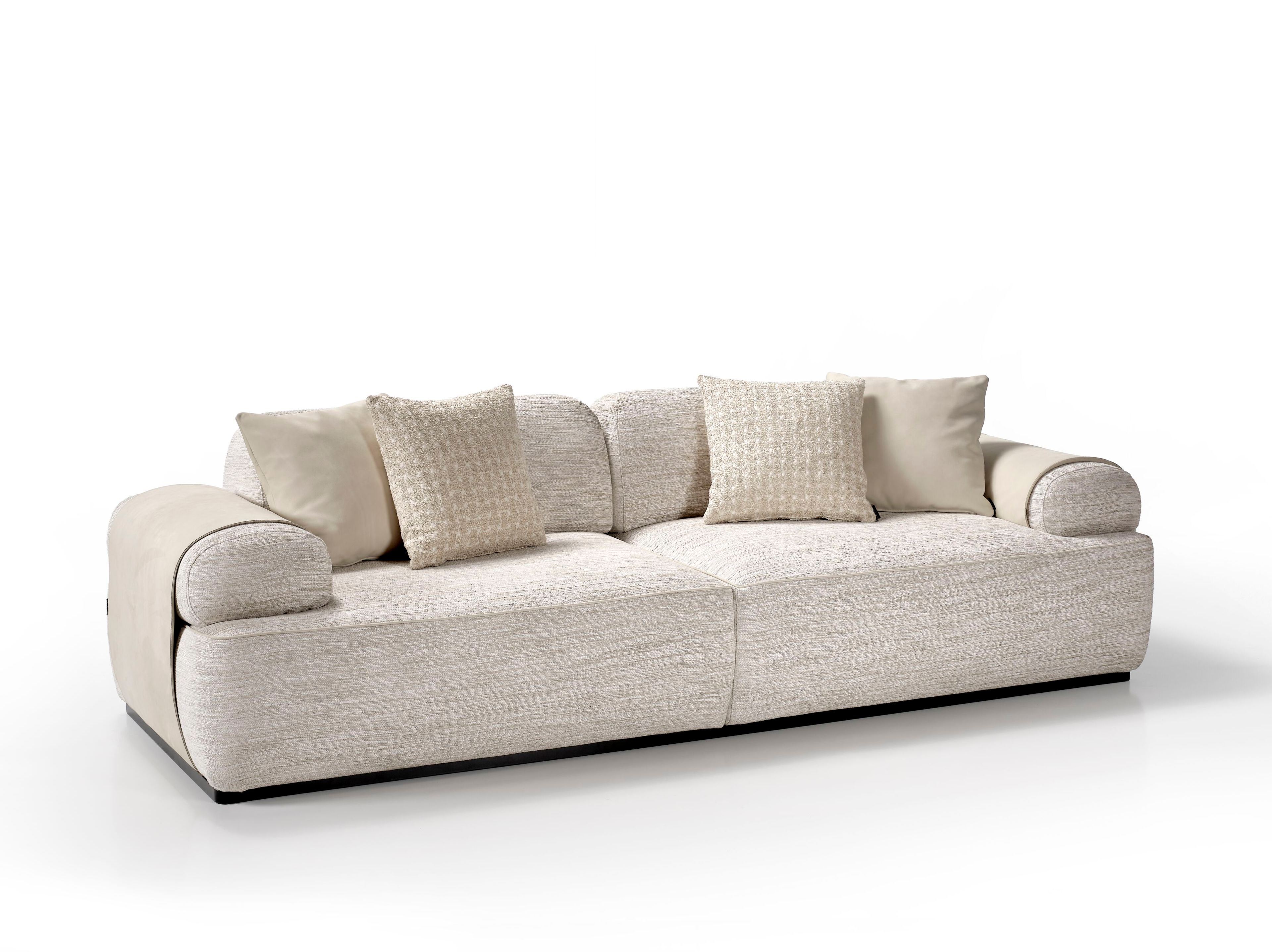 BEVERLY 3 seater fabric sofa By RIVATELIER