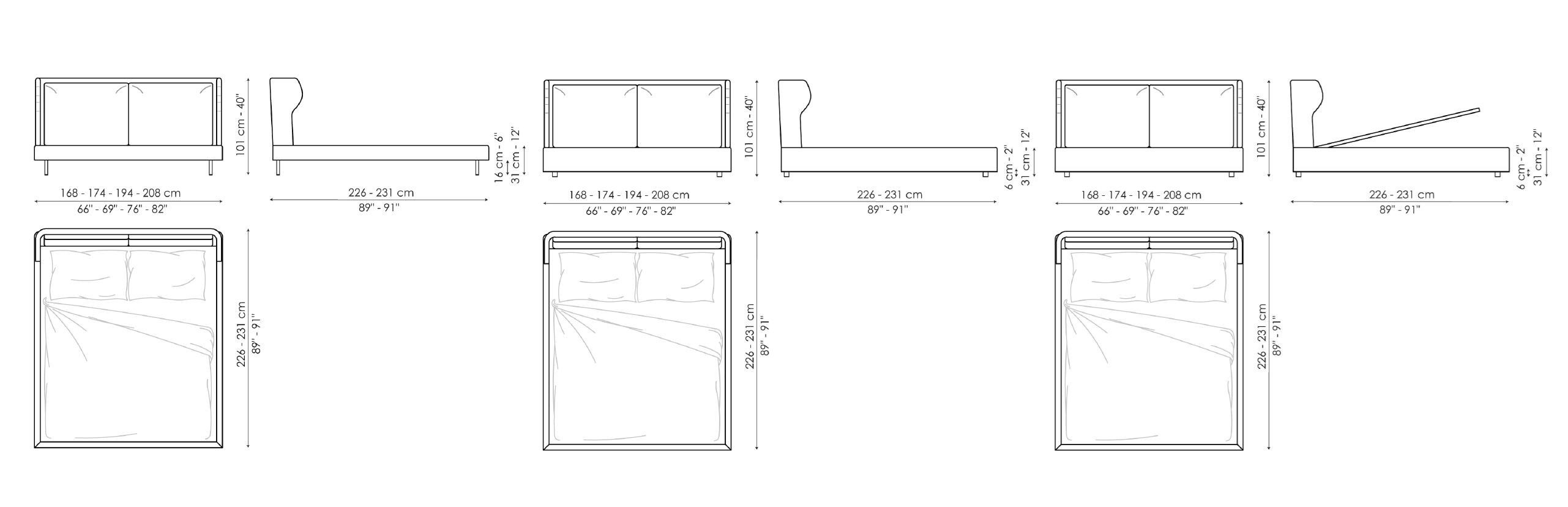 RIVER Bed By Bonaldo