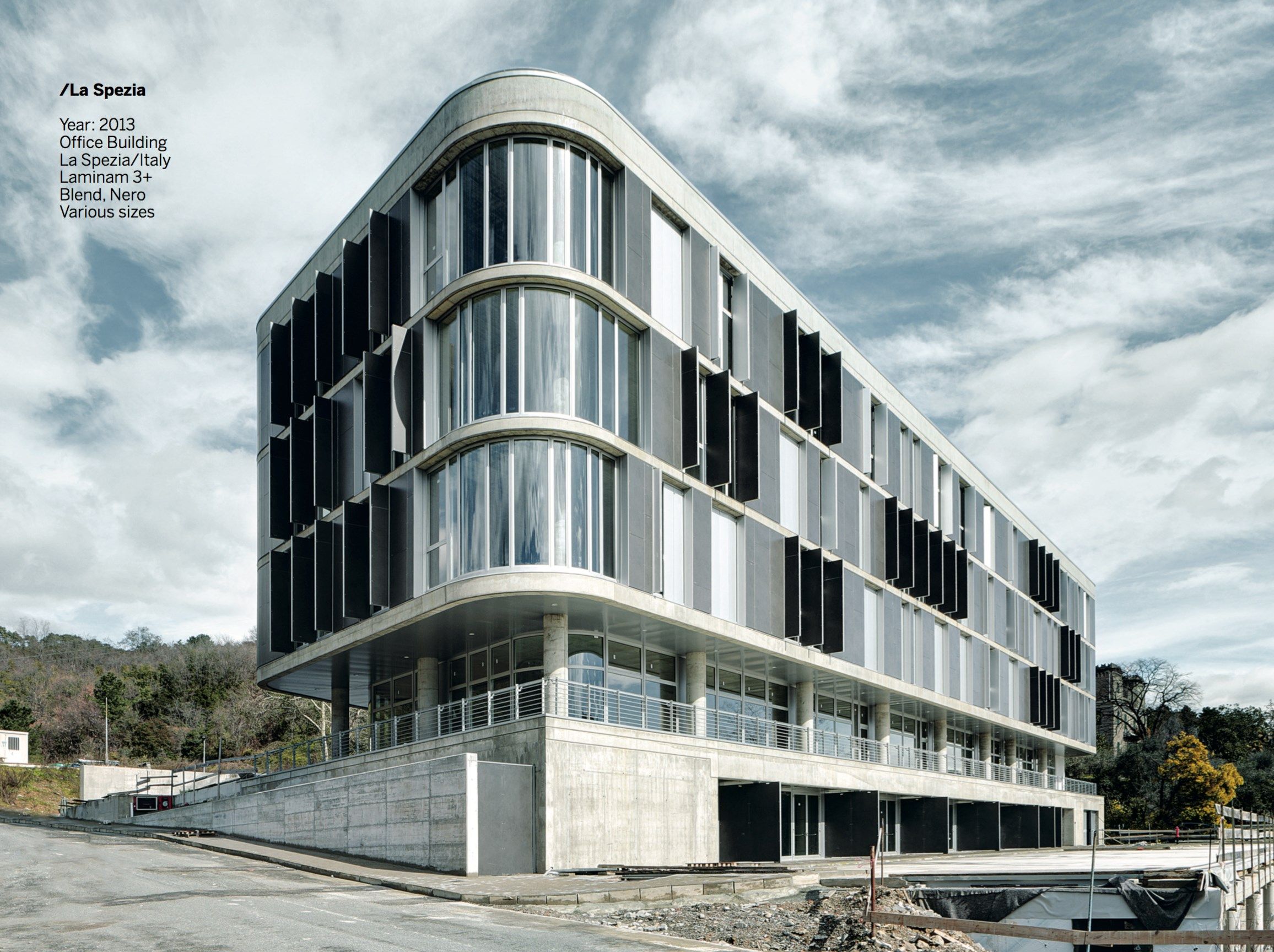 Ventilated facade RIVETS/ VISIBLE FIXING By Laminam