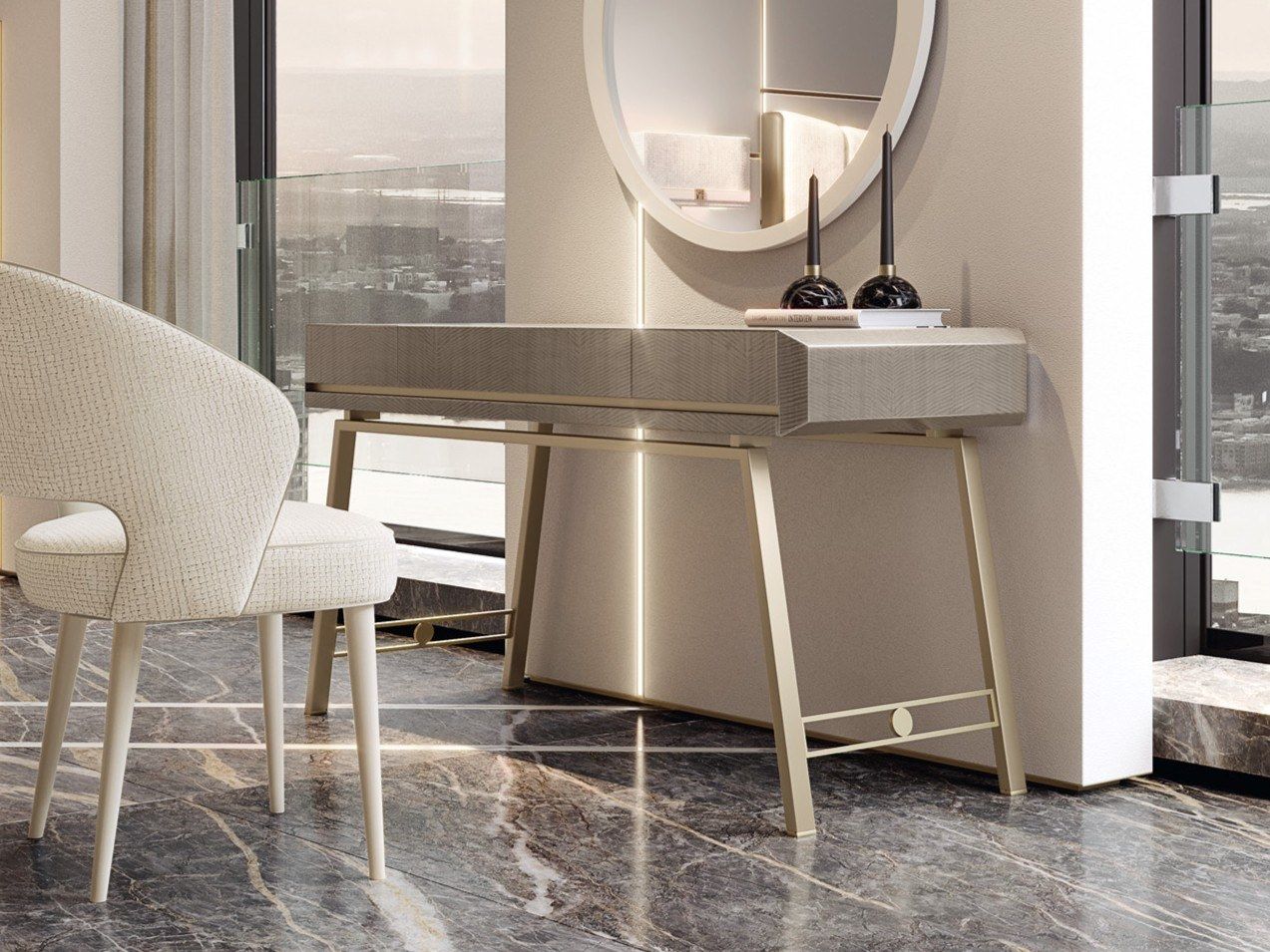 ROBERTO BARNINI Honeycomb dressing table By Barnini Oseo