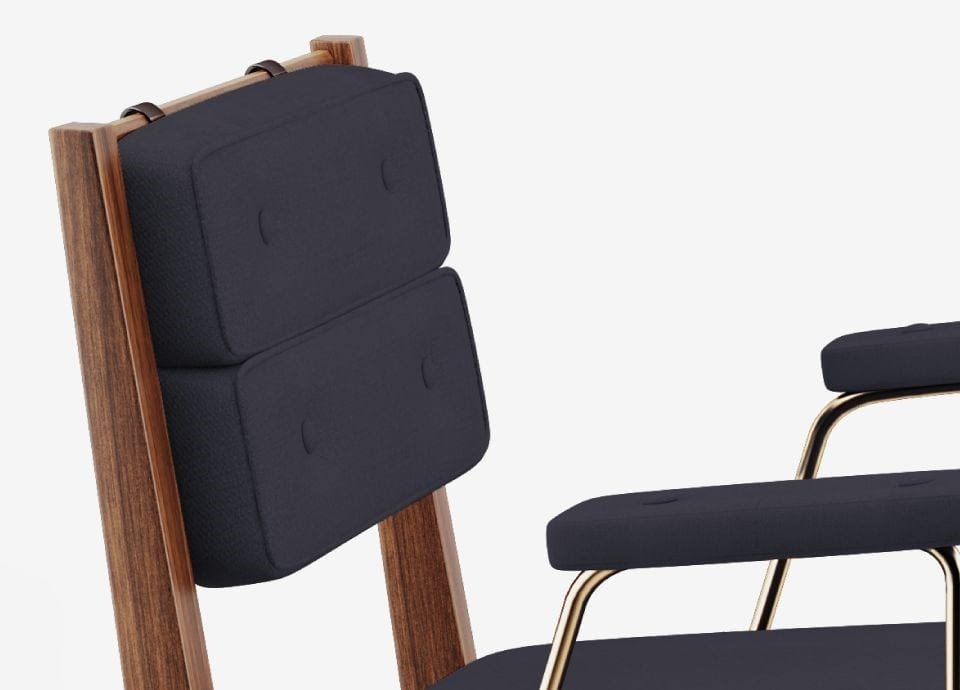 Chair with armrests ROBINSON By Wood Tailors Club