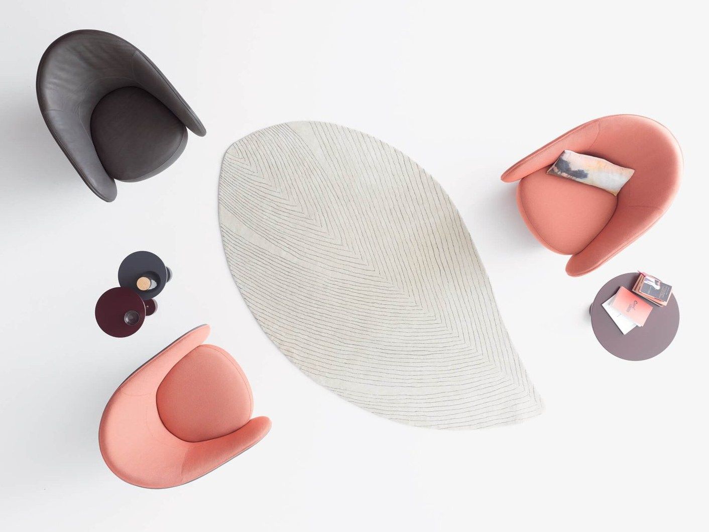 ROC | Fabric easy chair Roc Collection By COR design Uwe Fischer