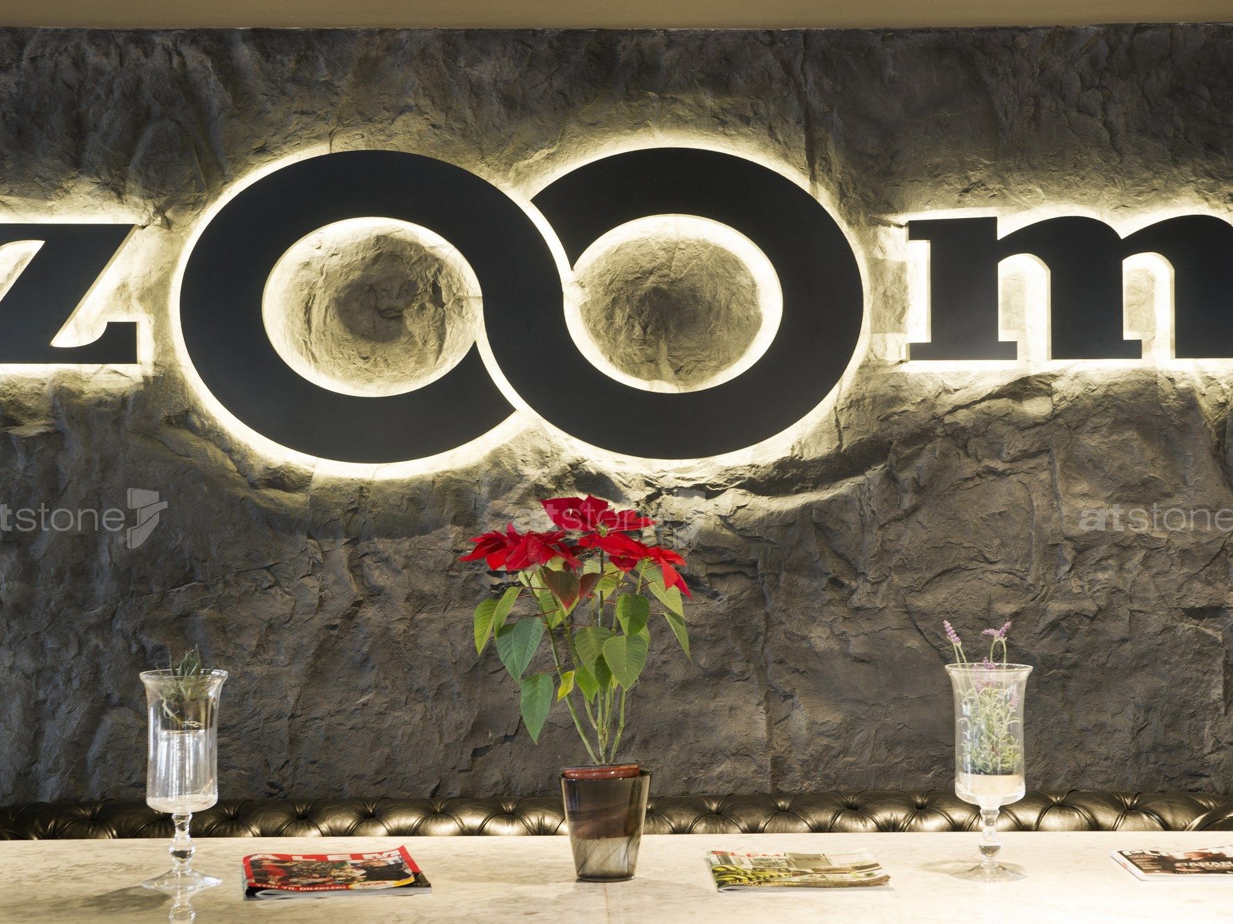 ROCA Indoor/outdoor glass-fibre 3D Wall Panel with stone effect By ...