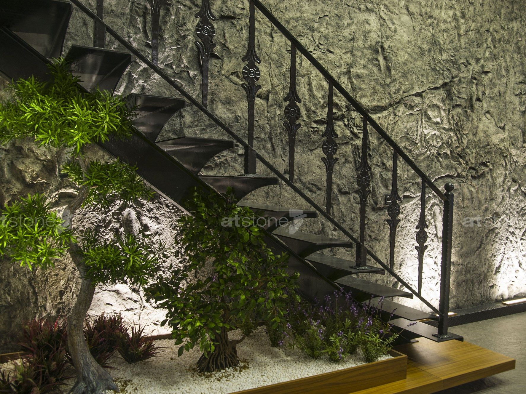 ROCA Indoor/outdoor glass-fibre 3D Wall Panel with stone effect By ...