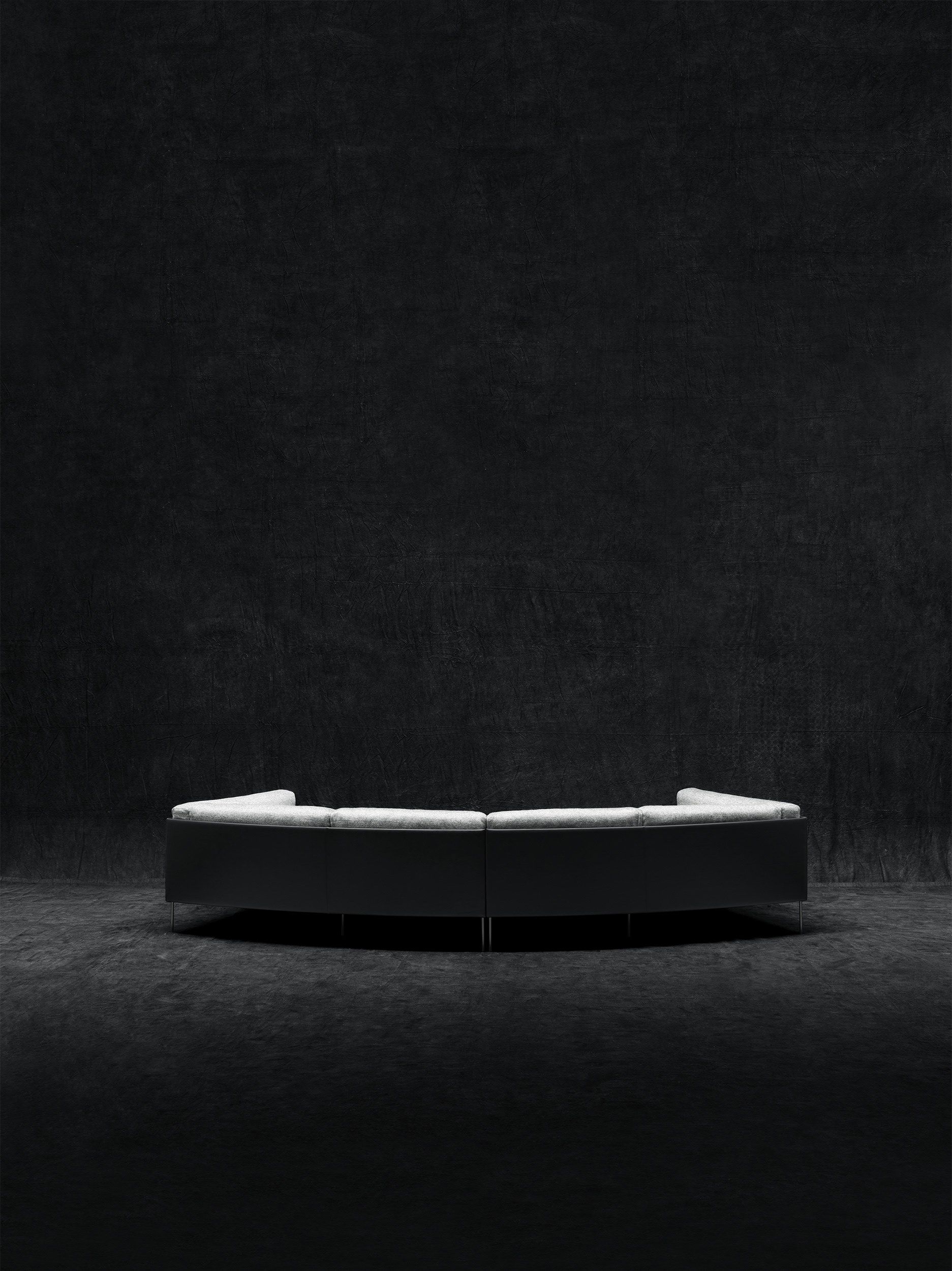 Curved fabric sofa with removable cover ROD BEAN By Living Divani ...