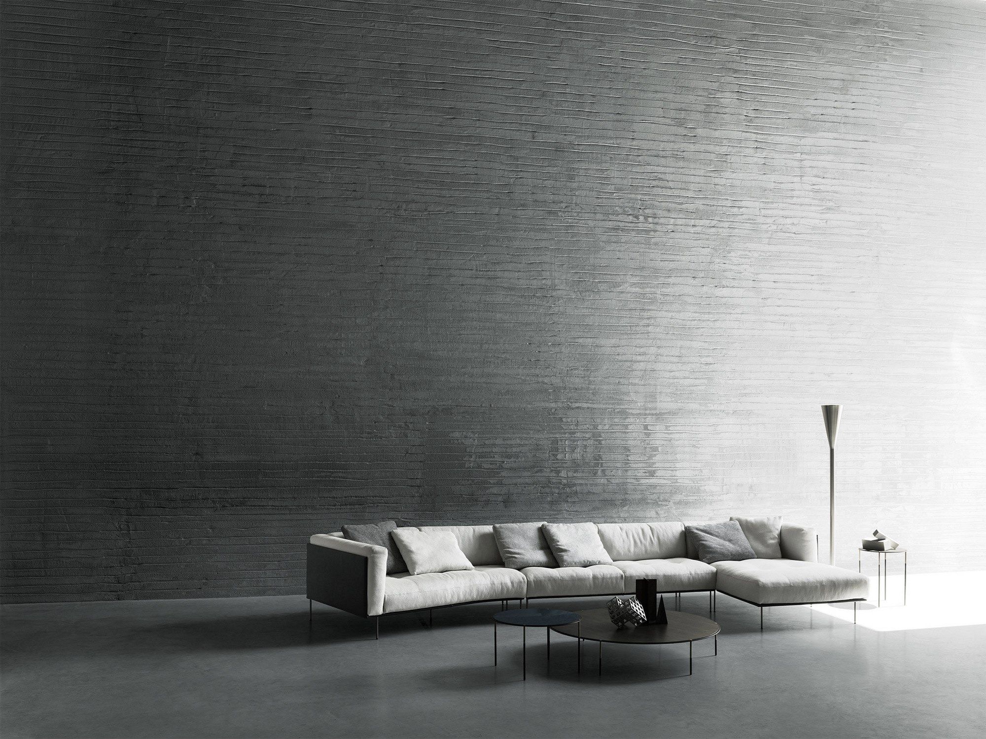 ROD SYSTEM Fabric sofa By Living Divani | design Piero Lissoni