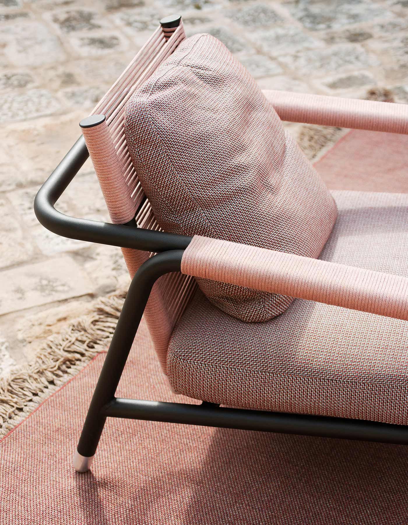 ASTRA Fabric garden armchair with armrests By RODA | design Rodolfo Dordoni