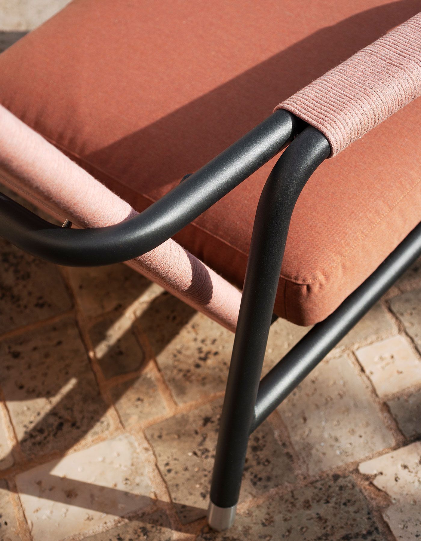 ASTRA Fabric garden armchair with armrests By RODA | design Rodolfo Dordoni