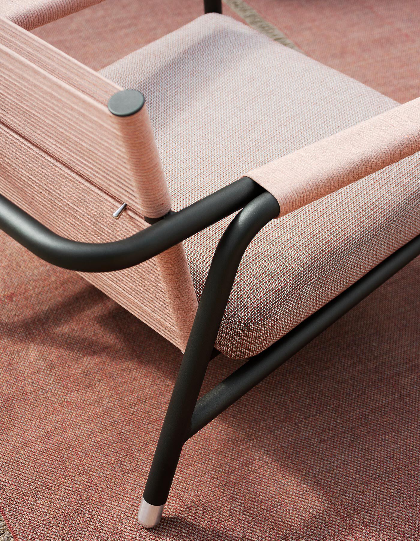ASTRA Fabric garden armchair with armrests By RODA | design Rodolfo Dordoni