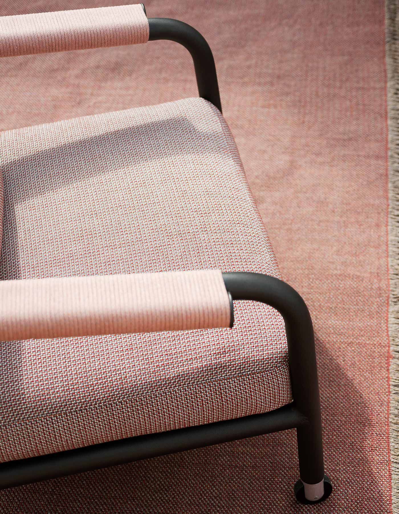 ASTRA Fabric garden armchair with armrests By RODA | design Rodolfo Dordoni