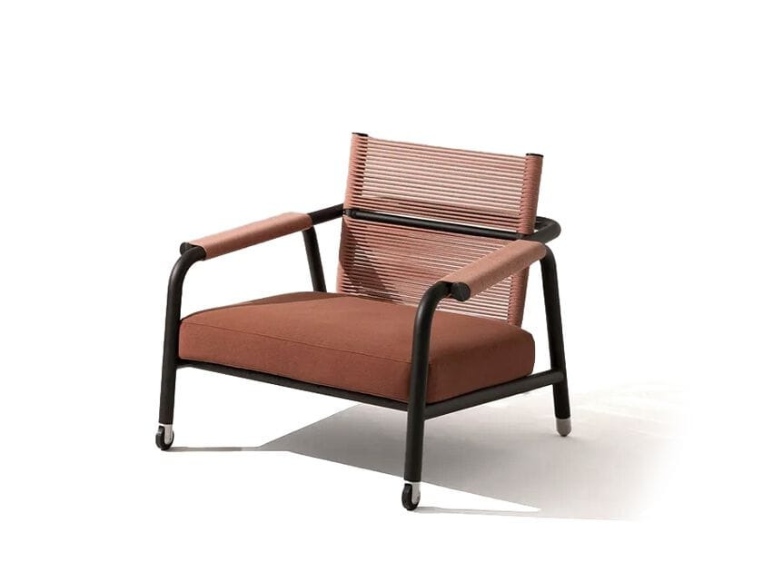 ASTRA Fabric garden armchair with armrests By RODA | design Rodolfo Dordoni