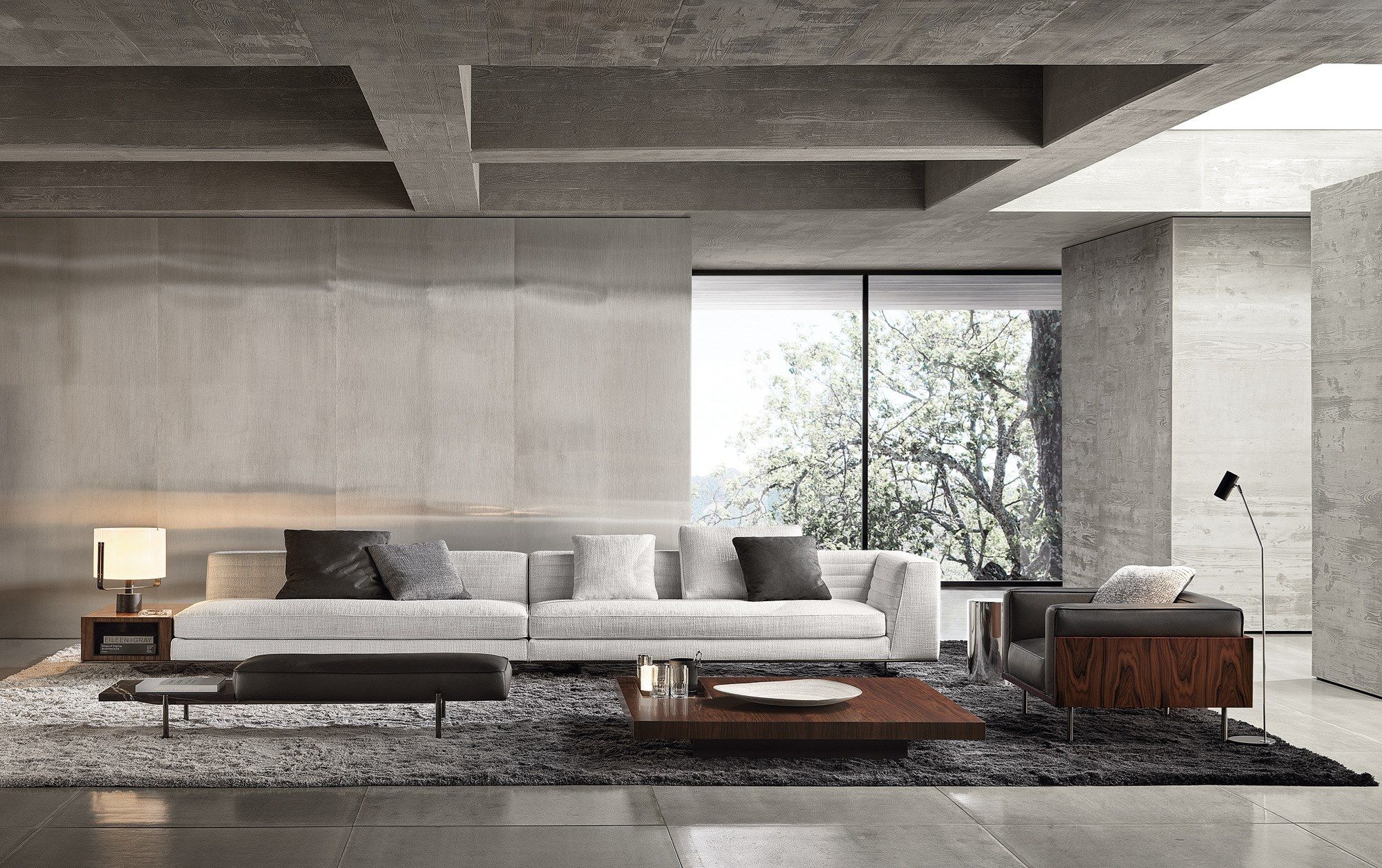 ROGER Sectional fabric sofa By Minotti | design Rodolfo Dordoni