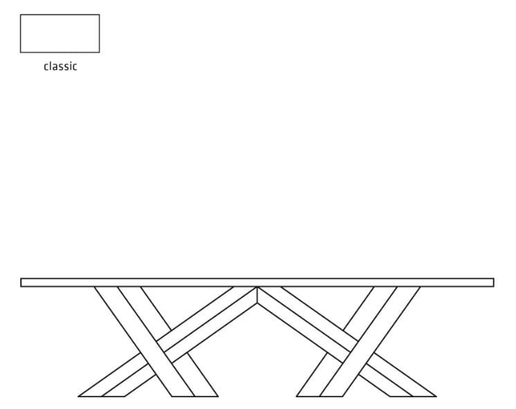ROGUM Solid wood table / meeting table By Belfakto