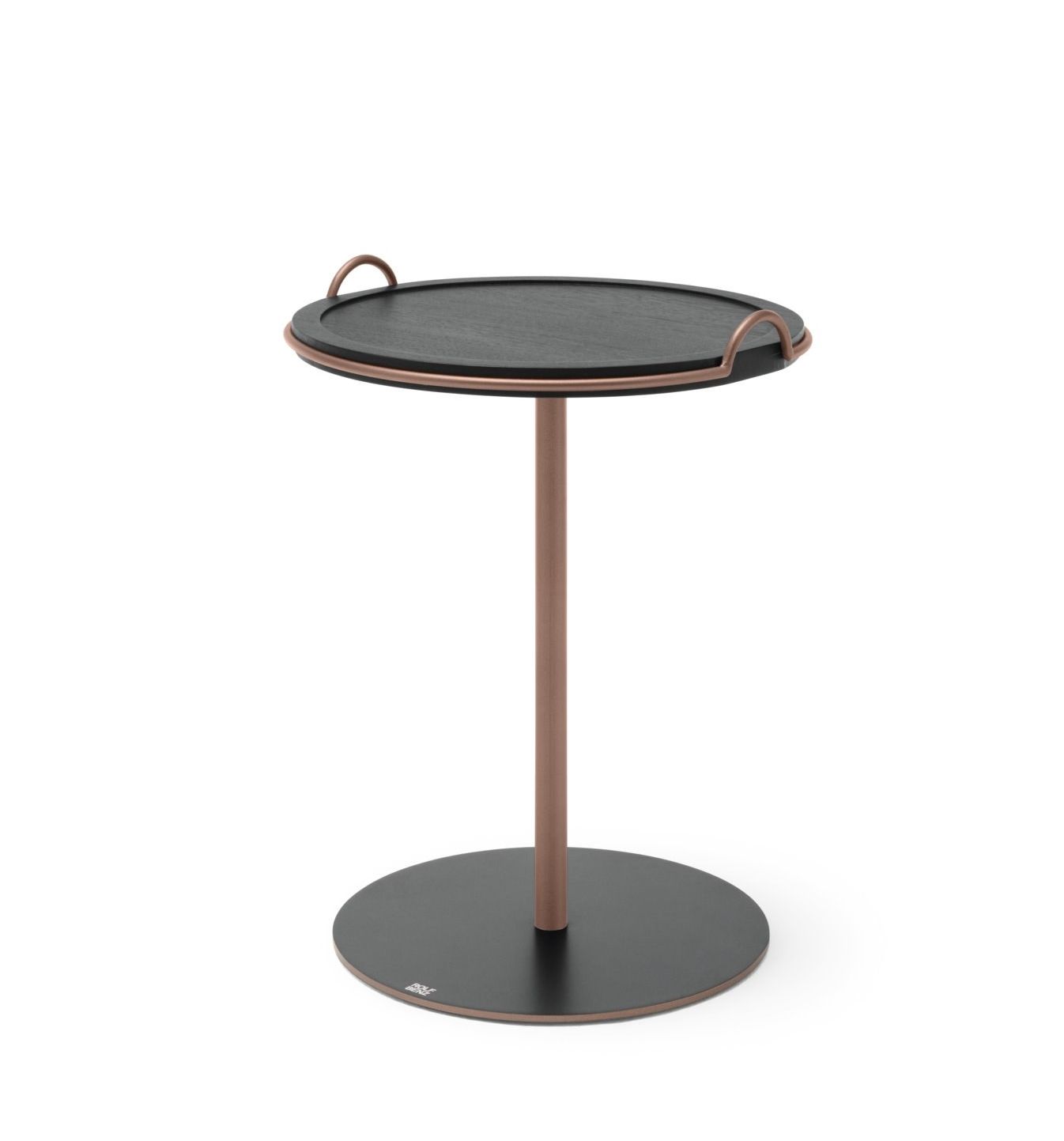 ROLF BENZ 922 Round solid wood high side table By Rolf Benz