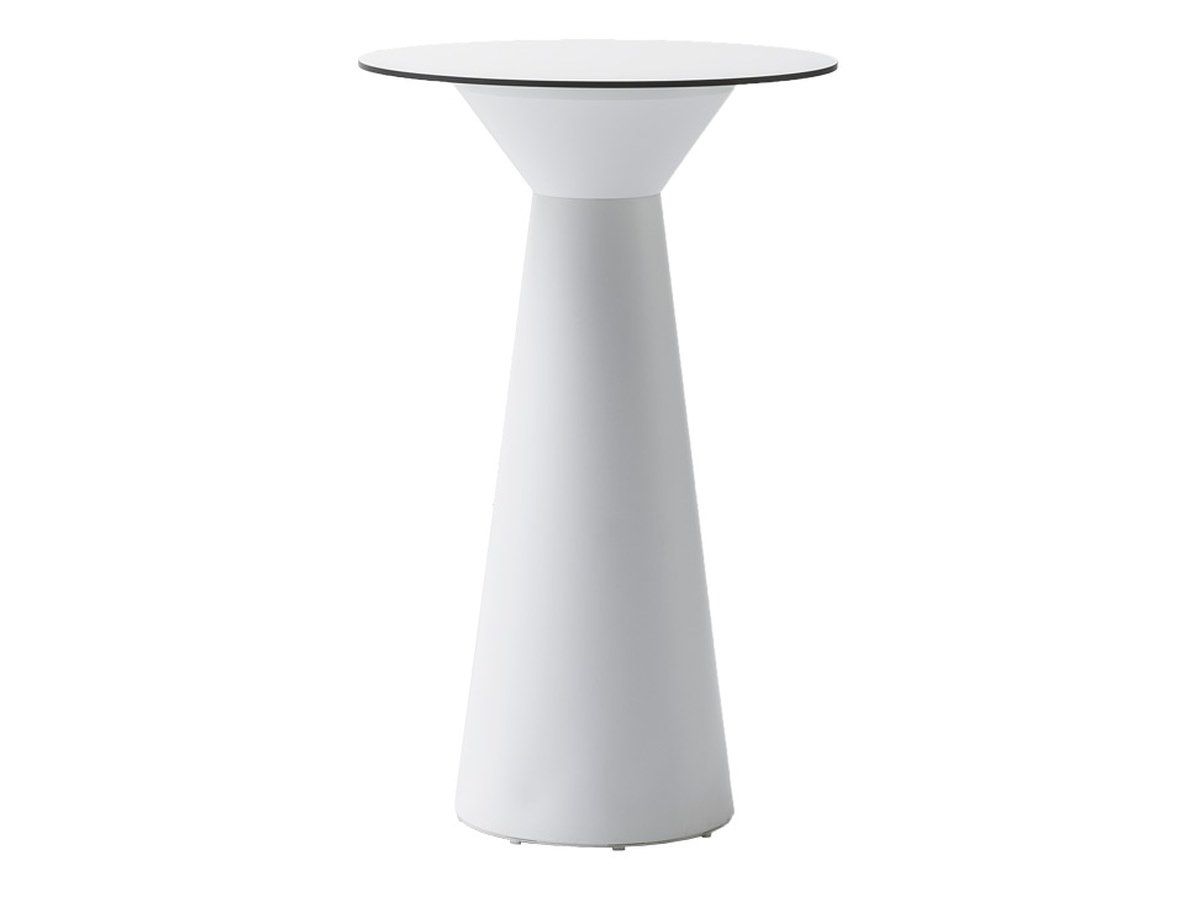 ROLLER Round technopolymer high table By GABER | design Eurolinea