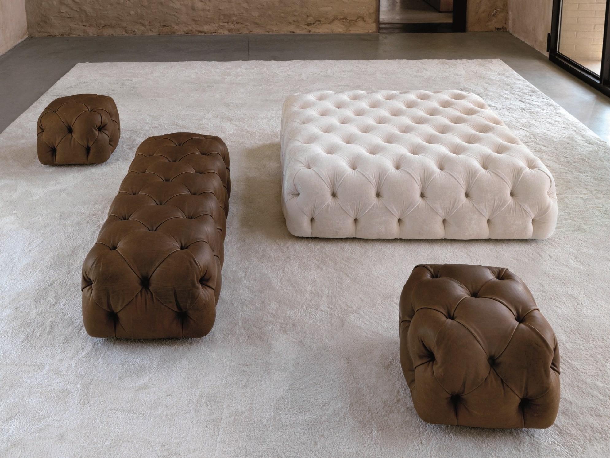 ROLLKING | Pouf quadrato By Désirée divani