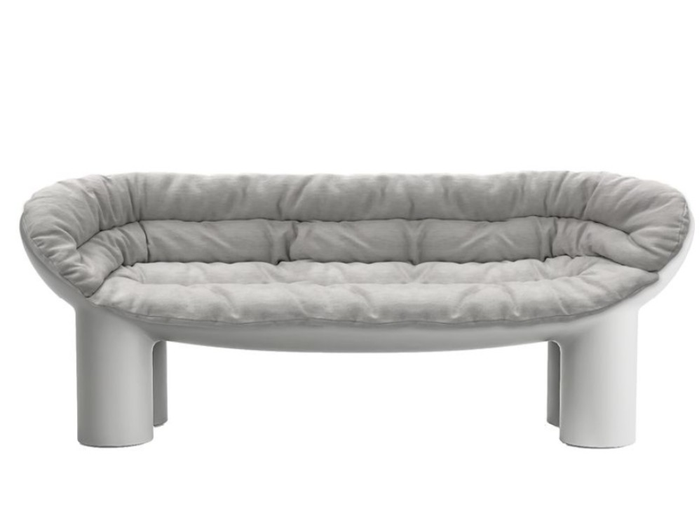 ROLY POLY 2 seater polyethylene and fabric sofa By Driade
