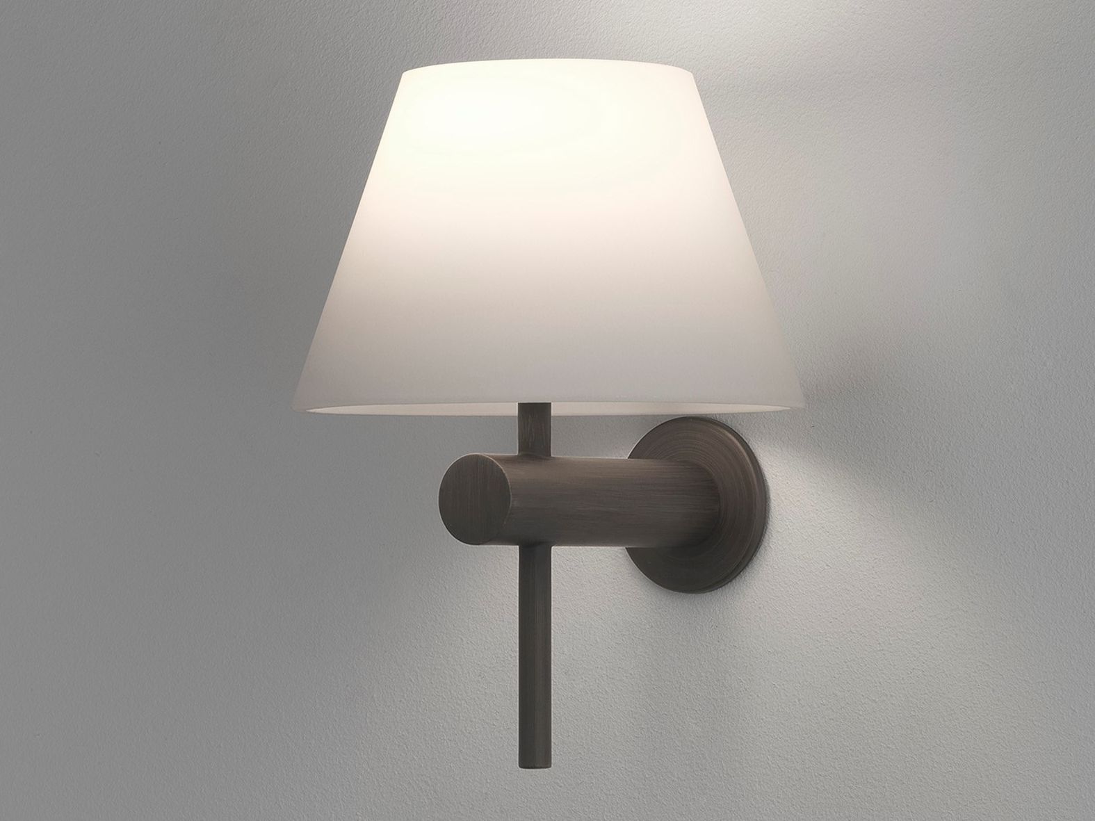 ROMA Dimmable glass and steel wall light By Astro Lighting