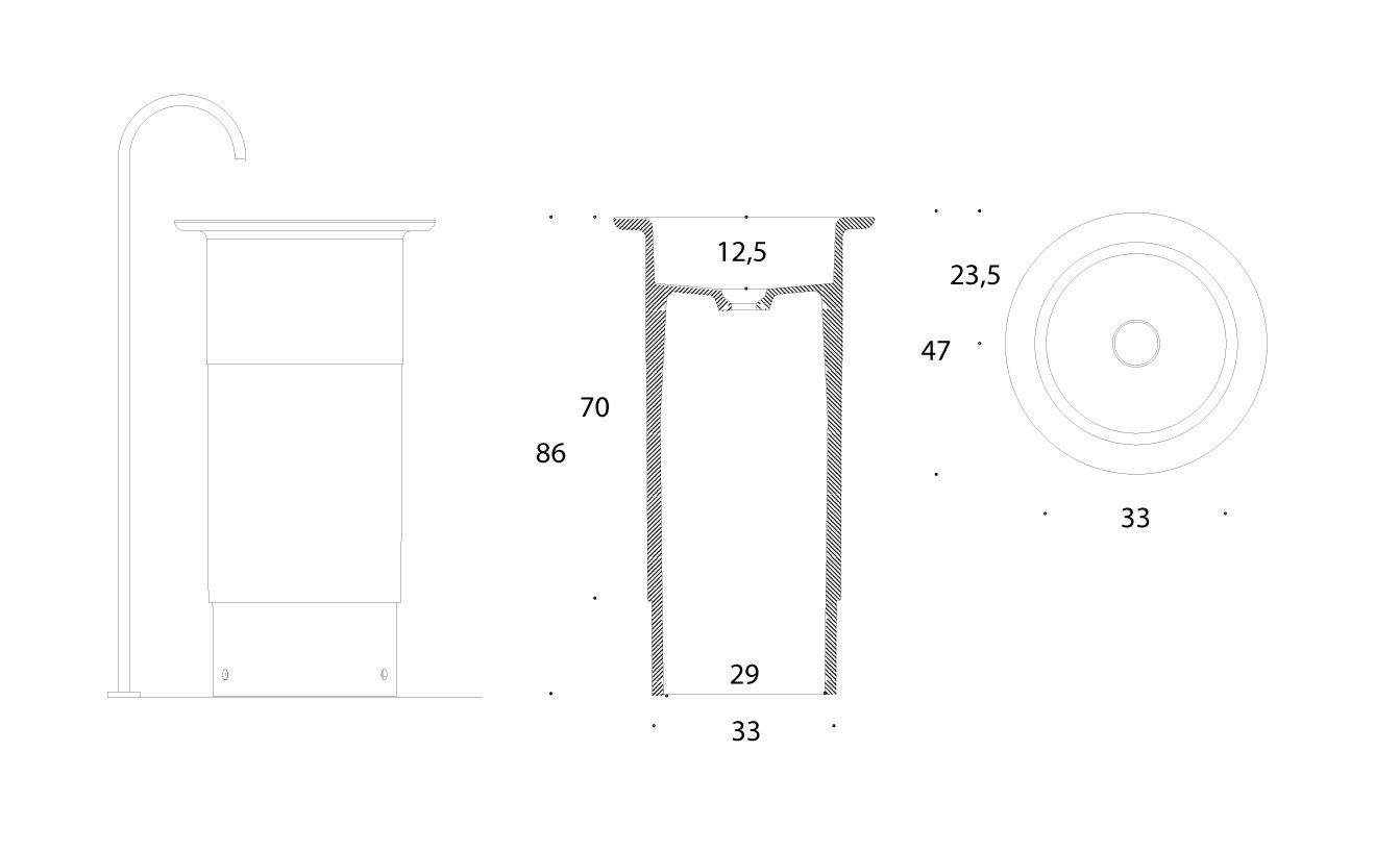 ROMAN Freestanding round single washbasin By Arbi Arredobagno | design ...