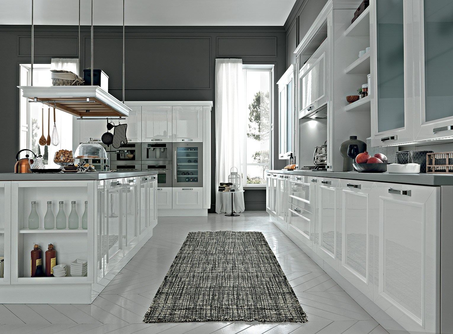 ROMANTICA | Kitchen with island By Febal Casa design Alfredo Zengiaro