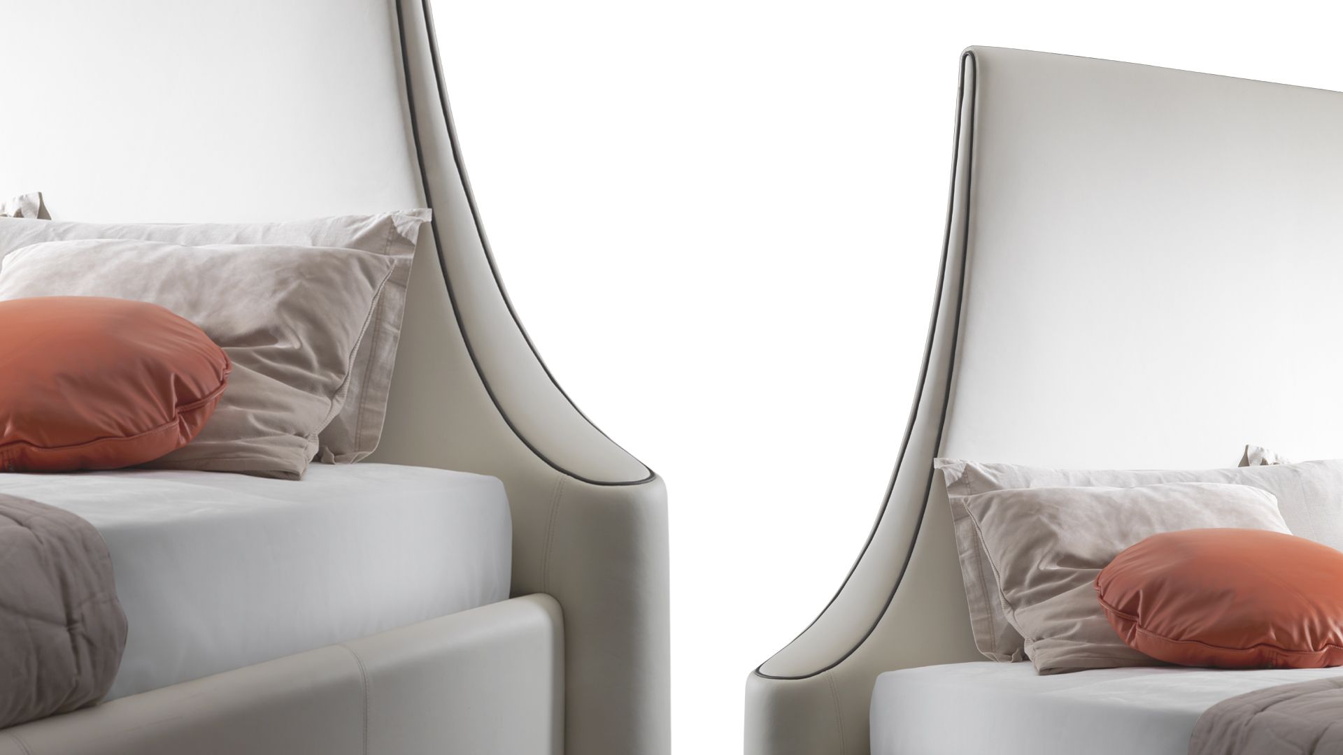 Leather storage bed ROMEO By Reflex