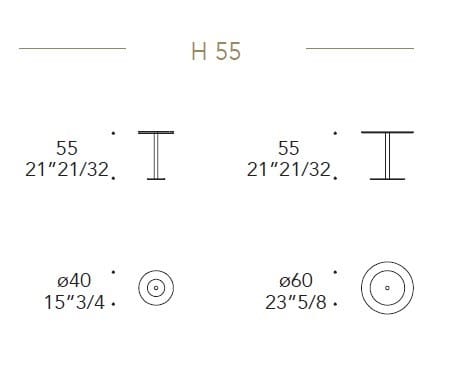 RONDO' 40 Coffee table By Reflex