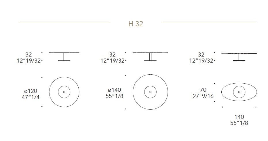 RONDO' 40 茶几 By Reflex