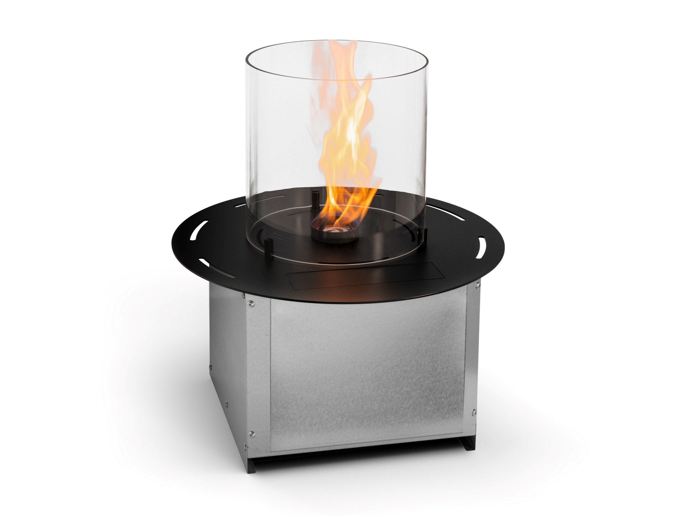 RONDO AUTOMATIC Bioethanol steel fireplace By Planika