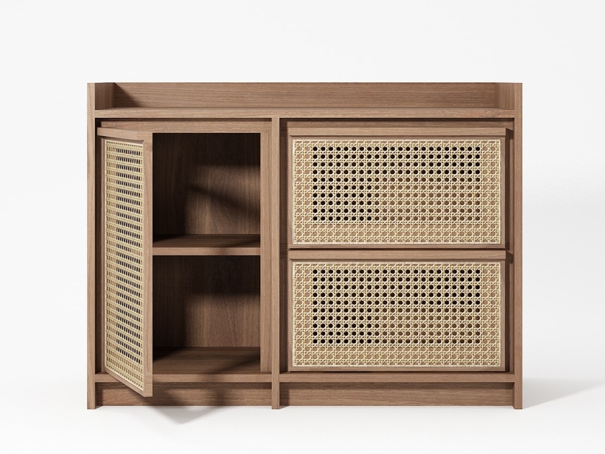 ROOTS | Sideboard with drawers By KARPENTER design Hugues Revuelta