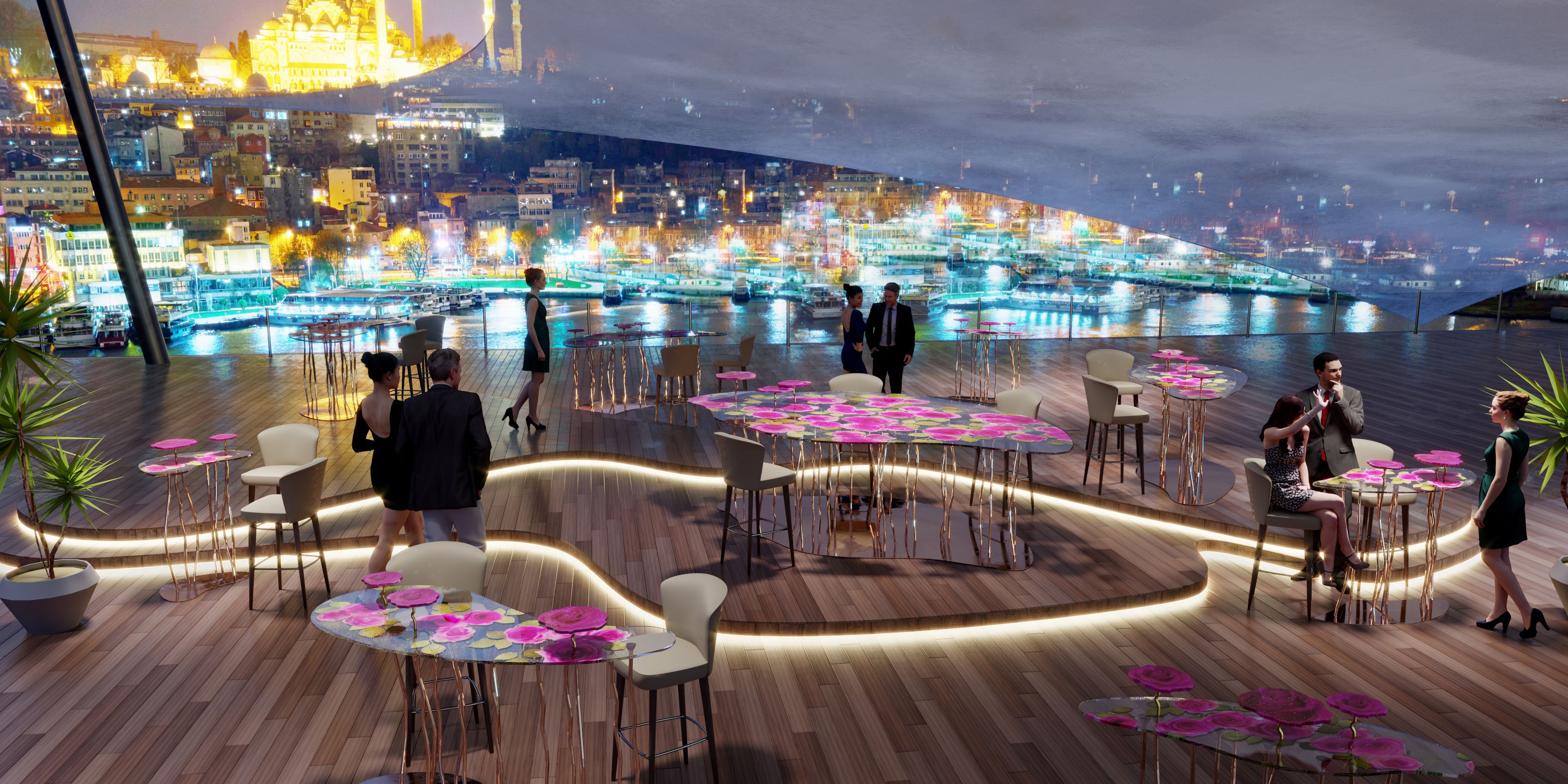 Glass and Stainless Steel table ROSA ROSAE ROSAE™ By Unica by ...