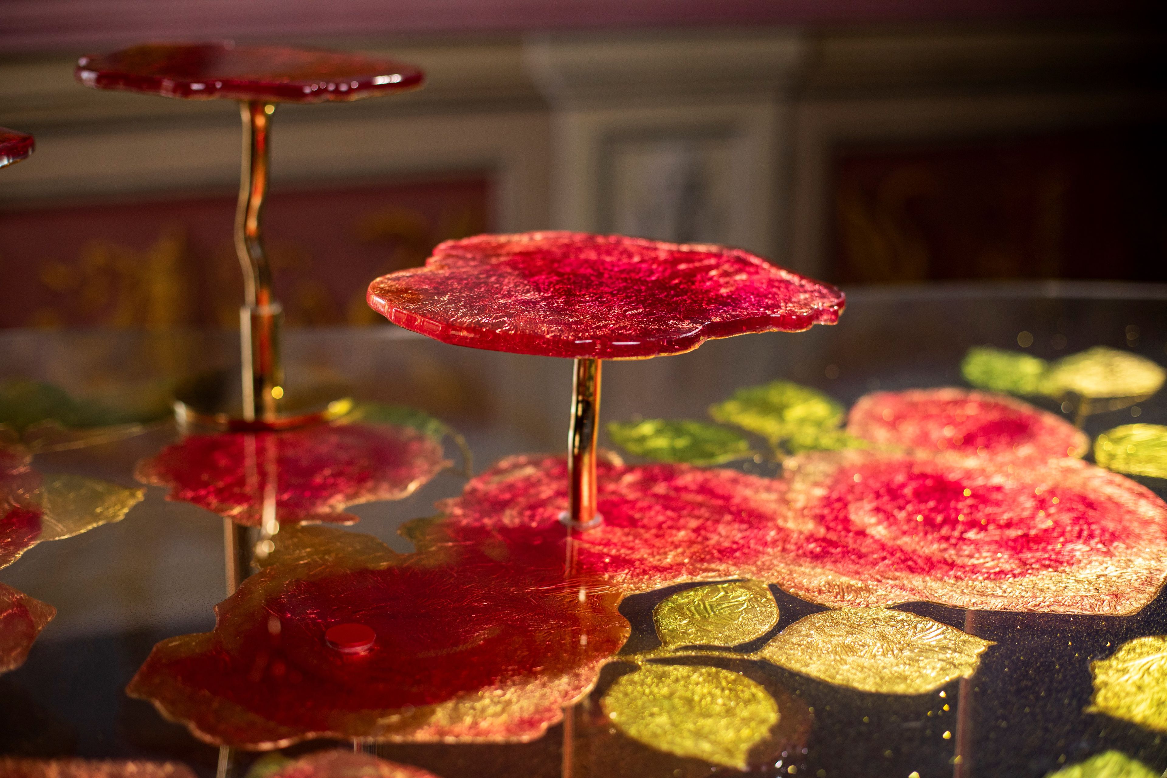 Glass and Stainless Steel table ROSA ROSAE ROSAE™ By Unica by ...