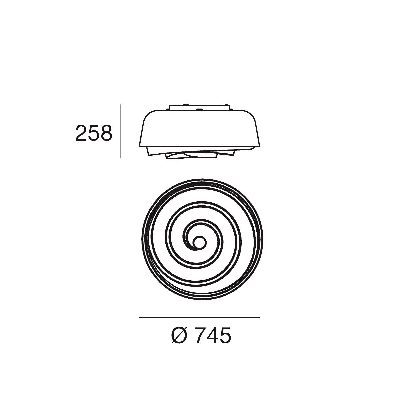 ROSE_S Ceiling lamp By Linea Light Group