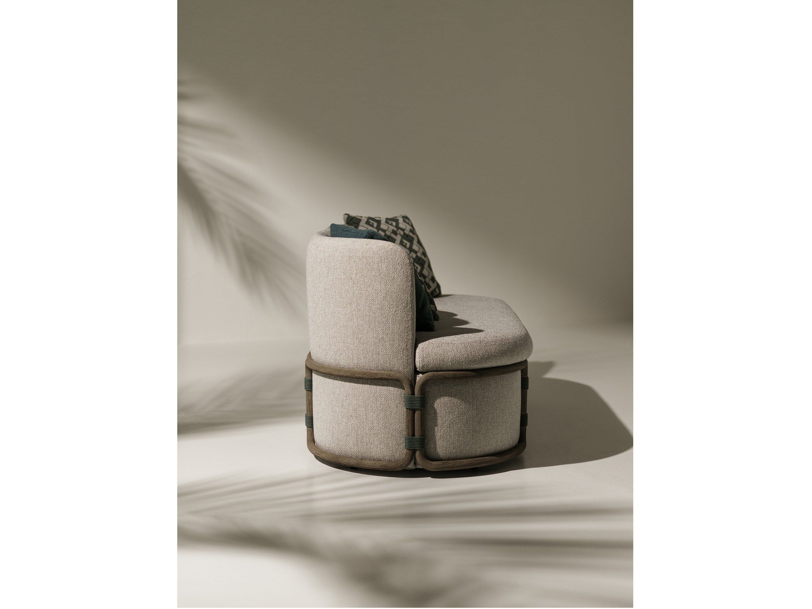 ROTIN 2 seater fabric sofa By Ethimo | design Zanellato/Bortotto