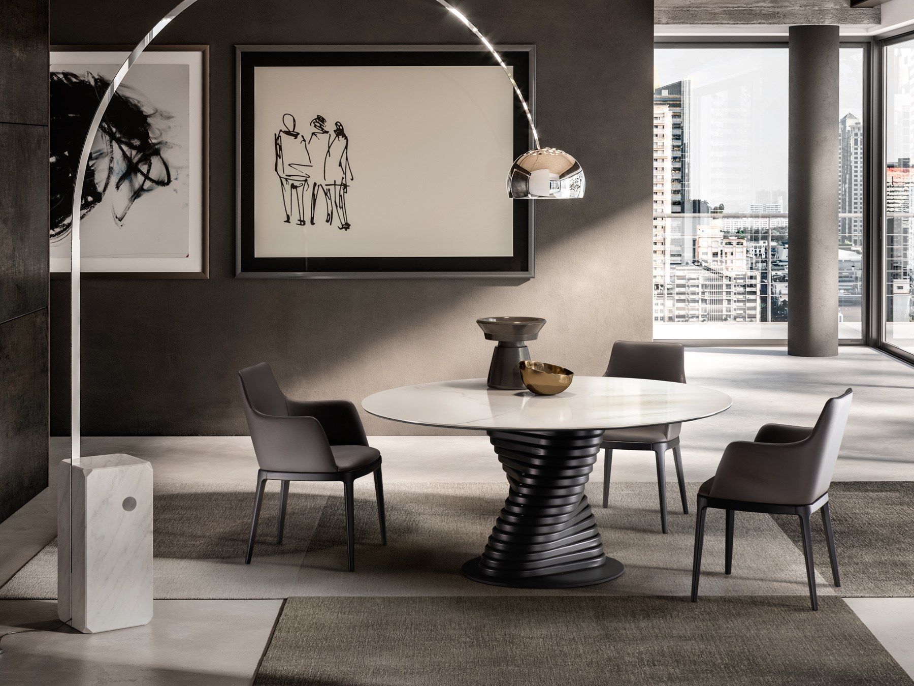 ROTOLO | Ceramic table By EFORMA design Moom