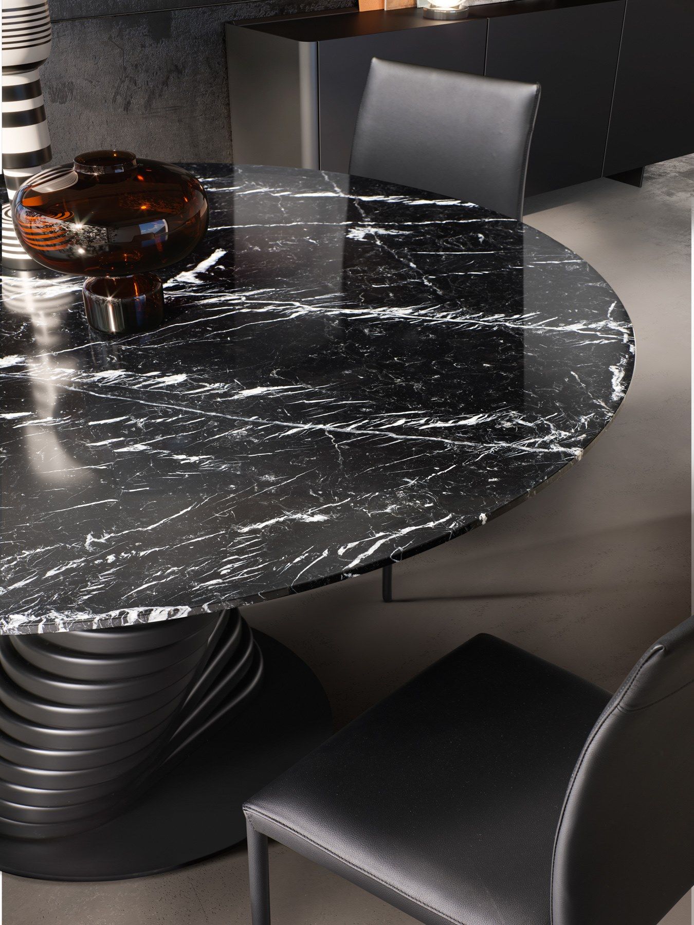 ROTOLO Round marble table By EFORMA | design Moom