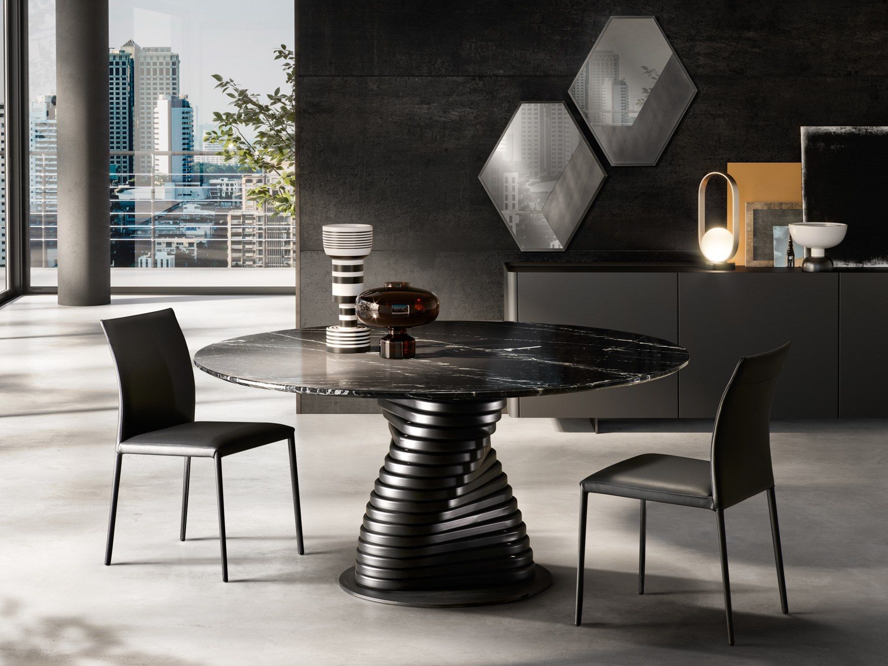 ROTOLO Round marble table By EFORMA | design Moom