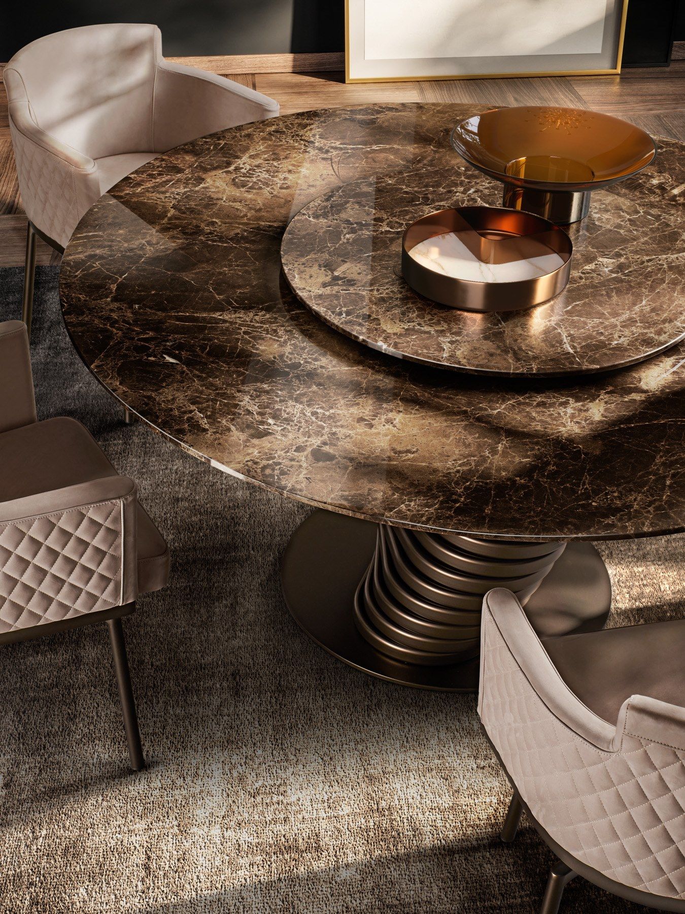 ROTOLO Round marble table By EFORMA | design Moom