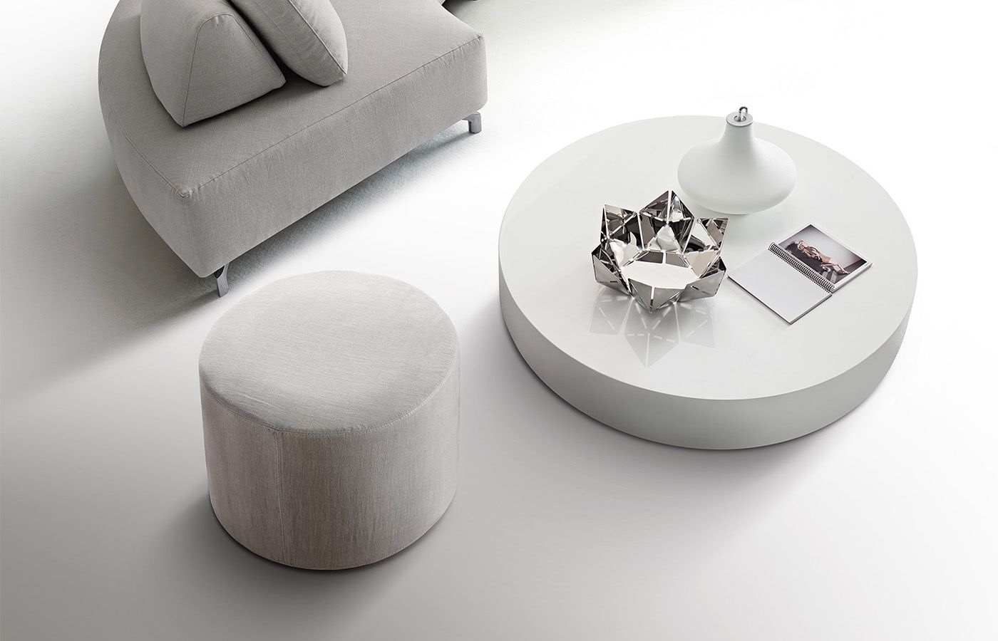 ROUND Low MDF coffee table By Dema