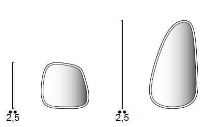 ROUNDED mirror By EFORMA design Moom